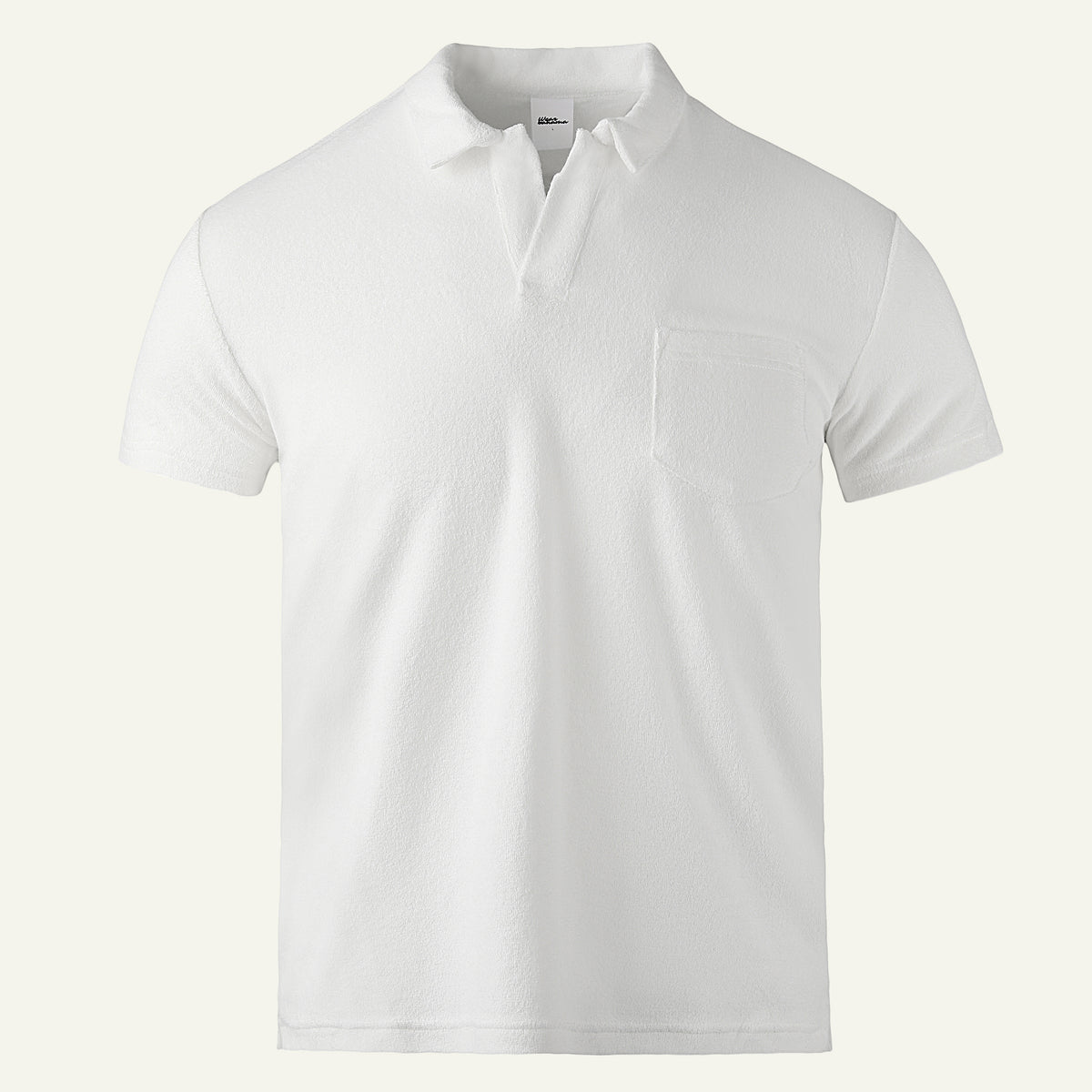 Classic White Toweling Polo – Wear Bahama